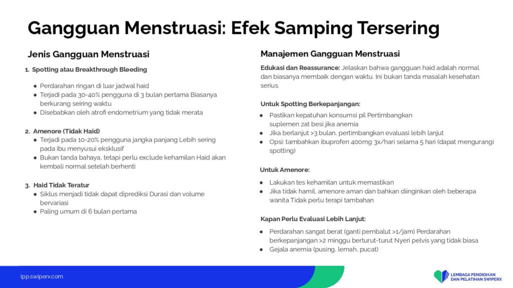 Keamanan Lynestrenol 0.5 mg sebagai Kontrasepsi Pil Oral Progestin ...