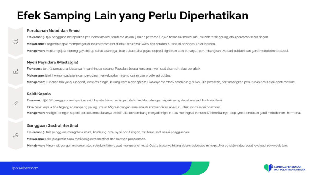 Keamanan Lynestrenol 0.5 mg sebagai Kontrasepsi Pil Oral Progestin ...