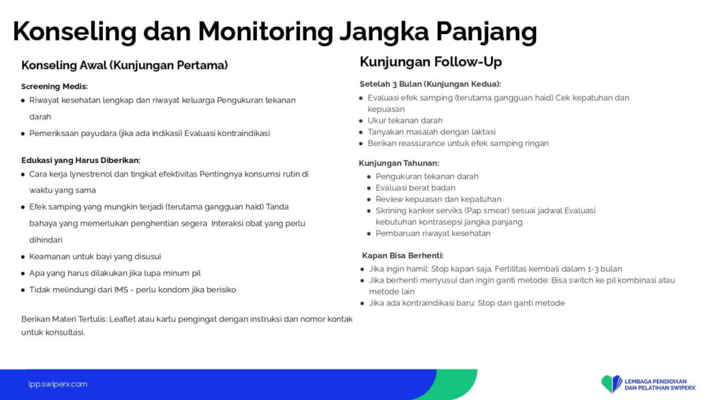 Keamanan Lynestrenol 0.5 mg sebagai Kontrasepsi Pil Oral Progestin ...
